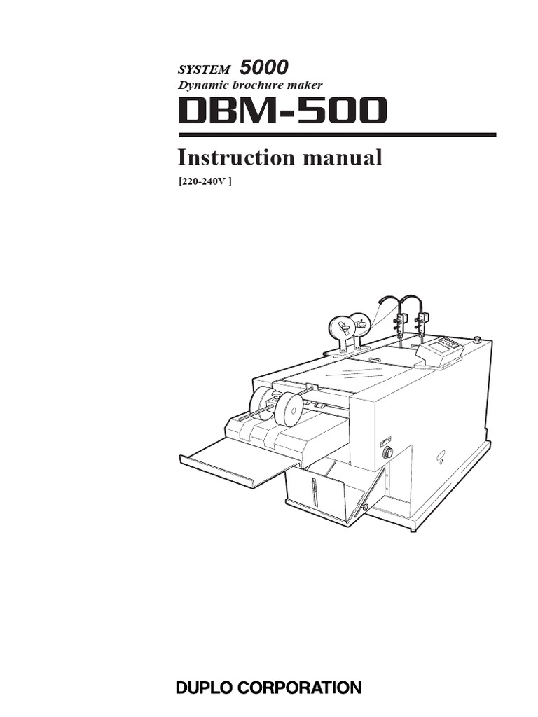 DBM-500 - System 5000 Instruction Manual | PDF | Ac Power Plugs And ...