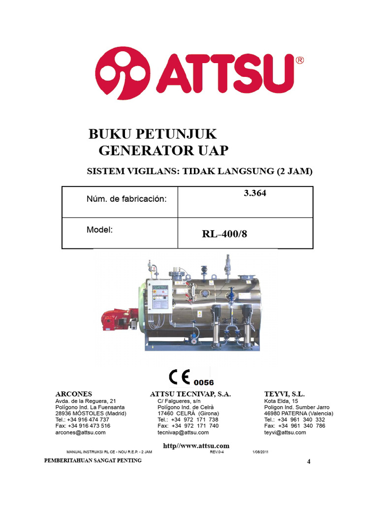 Manual Instruksi Rl400 | PDF