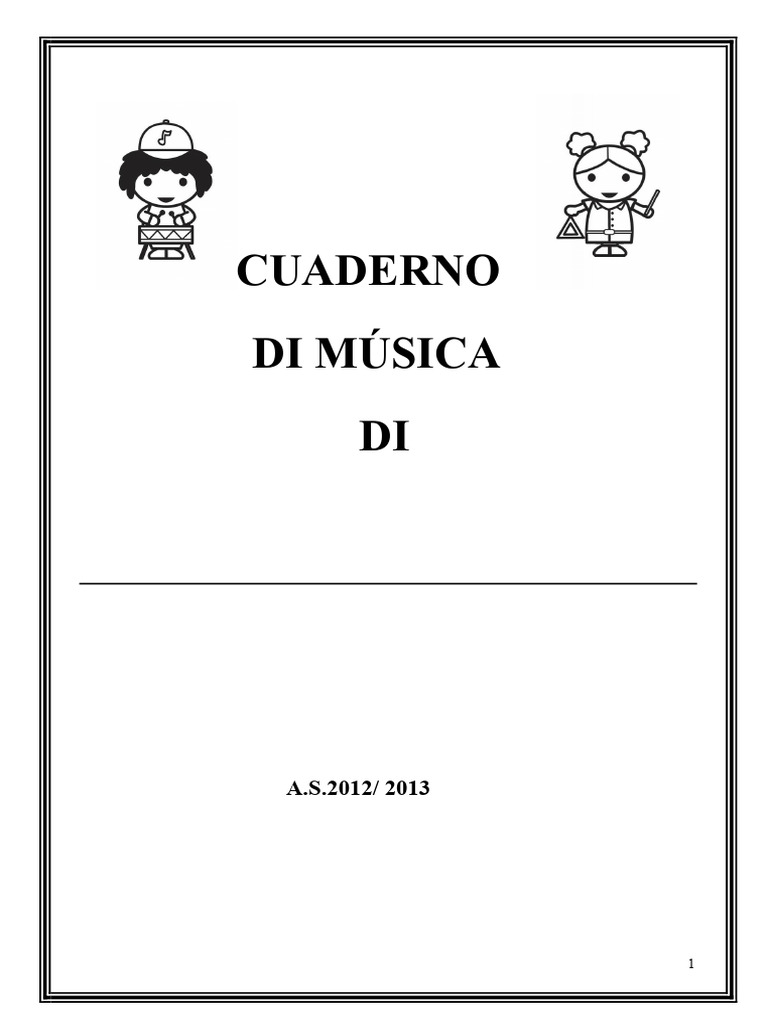 Cuaderno de Música | PDF | Instrumentos musicales | Musicología