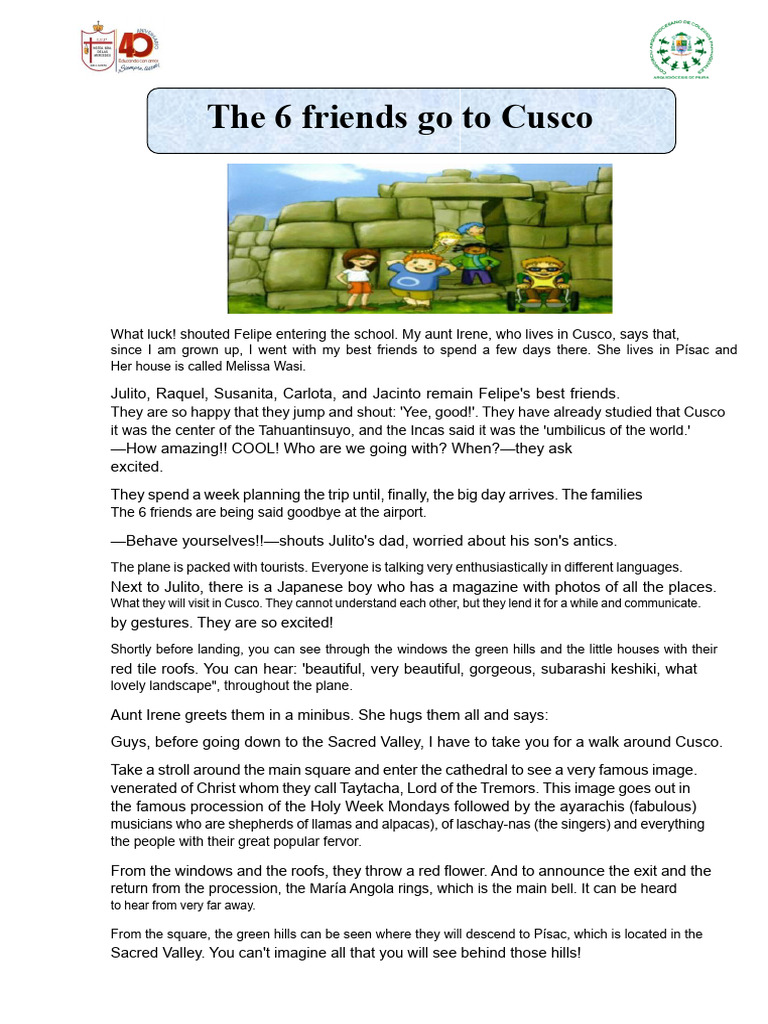 THE 6 FRIENDS GO TO CUSCO | PDF