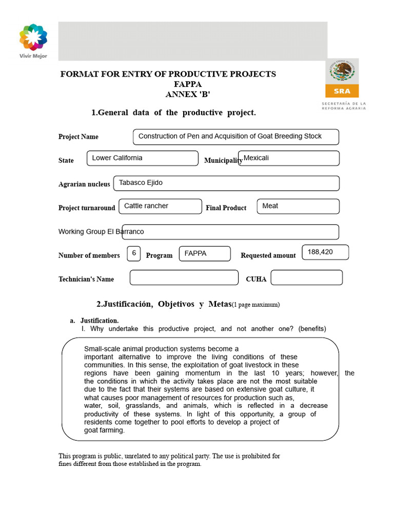 Goat Farming Project Proposal in Baja California | PDF | Miscarriage ...