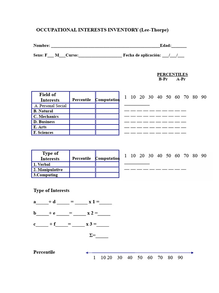 Occupational Interests Inventory Guide | PDF | Validity (Statistics ...
