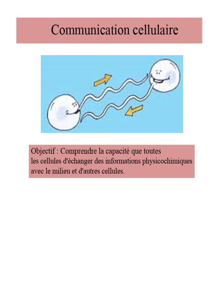 Mécanismes de communication cellulaire | PDF | Signalisation cellulaire ...