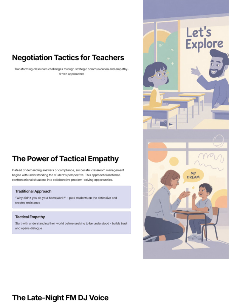 Effective Negotiation Tactics for Teachers | PDF | Negotiation ...