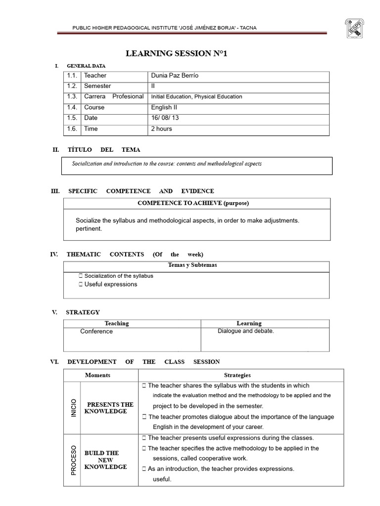 English II Course Overview and Sessions | PDF | Plural | Grammatical Number