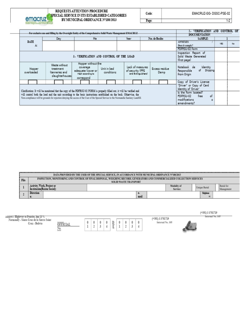 Solid Waste Special Service Procedure | PDF | Municipal Solid Waste | Waste