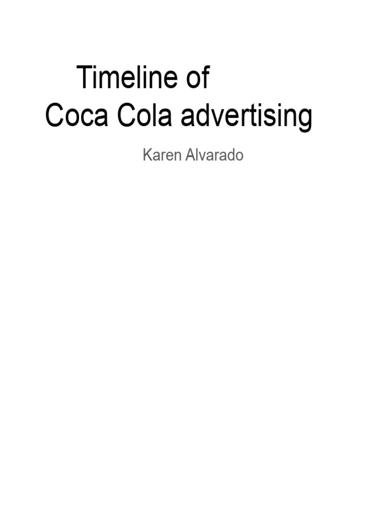 Coca Timeline | PDF | Coca Cola | Cola