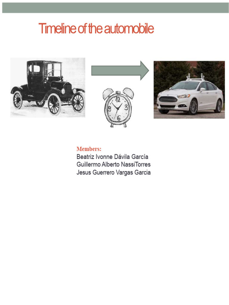 Timeline of The Automobile | PDF | Car | Engines