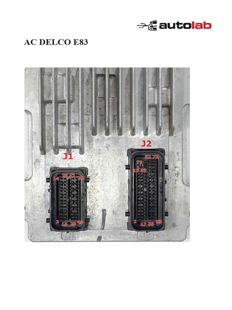 AC Delco E83 ECU Wiring Diagram | PDF