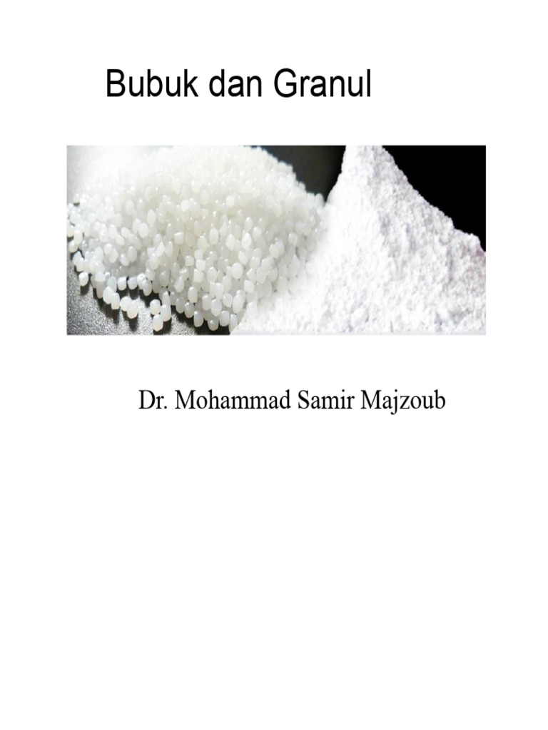 Panduan Lengkap Bubuk dan Granul Obat | PDF