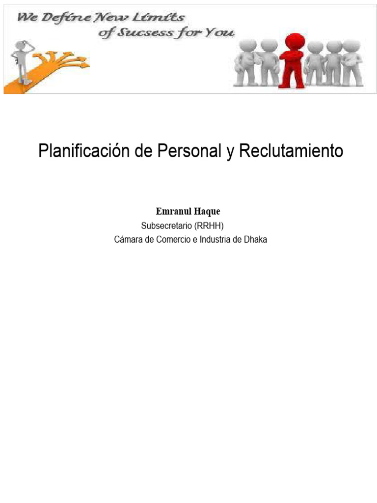 Planificación de Personal y Reclutamiento | PDF | Reclutamiento | Gestión de recursos humanos