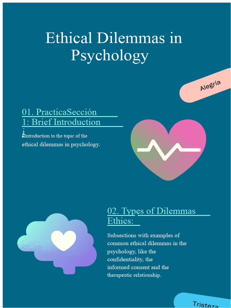 Infographic Ethical Dilemmas in Psychology | PDF