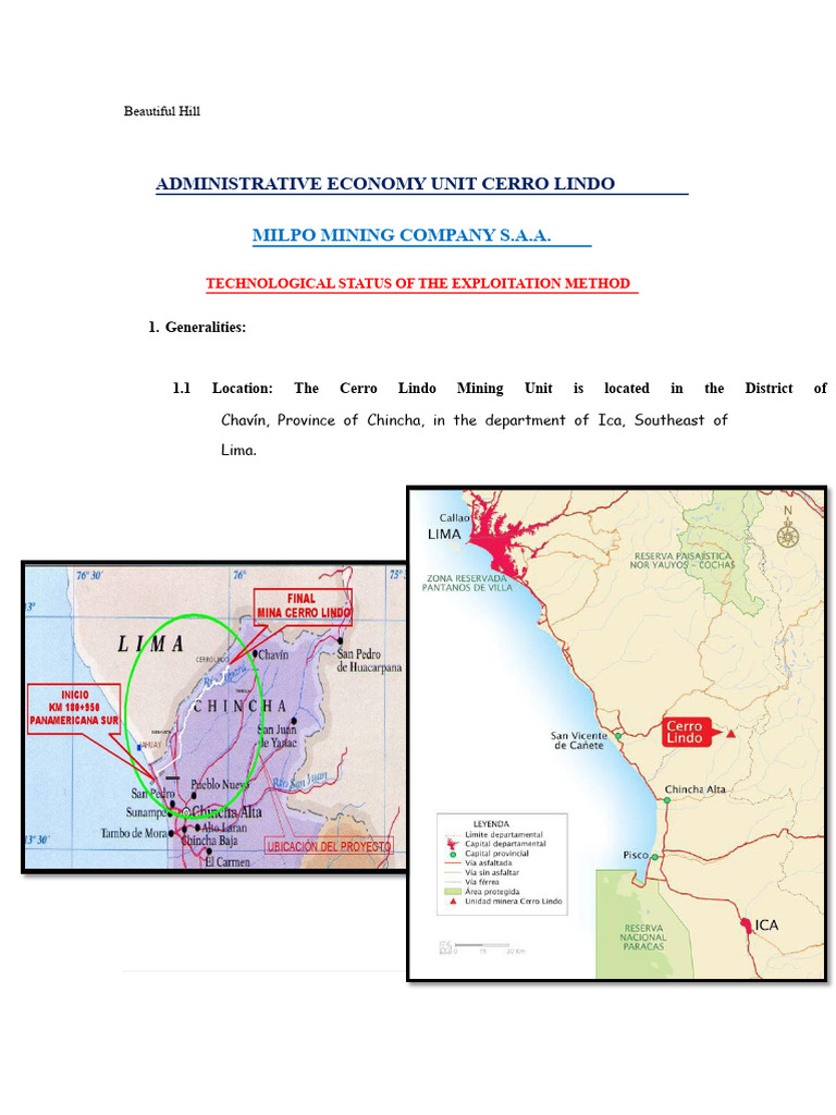 Cerro Lindo | PDF | Mining | Minerals