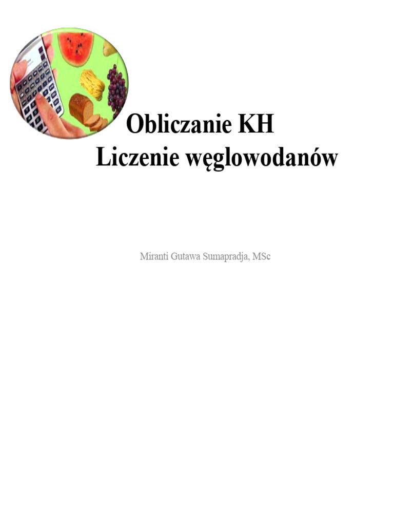 Liczenie Węglowodanów | PDF