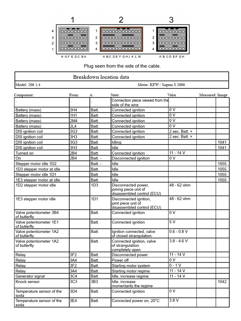 ECU Pinout | PDF | Ignition System | Throttle