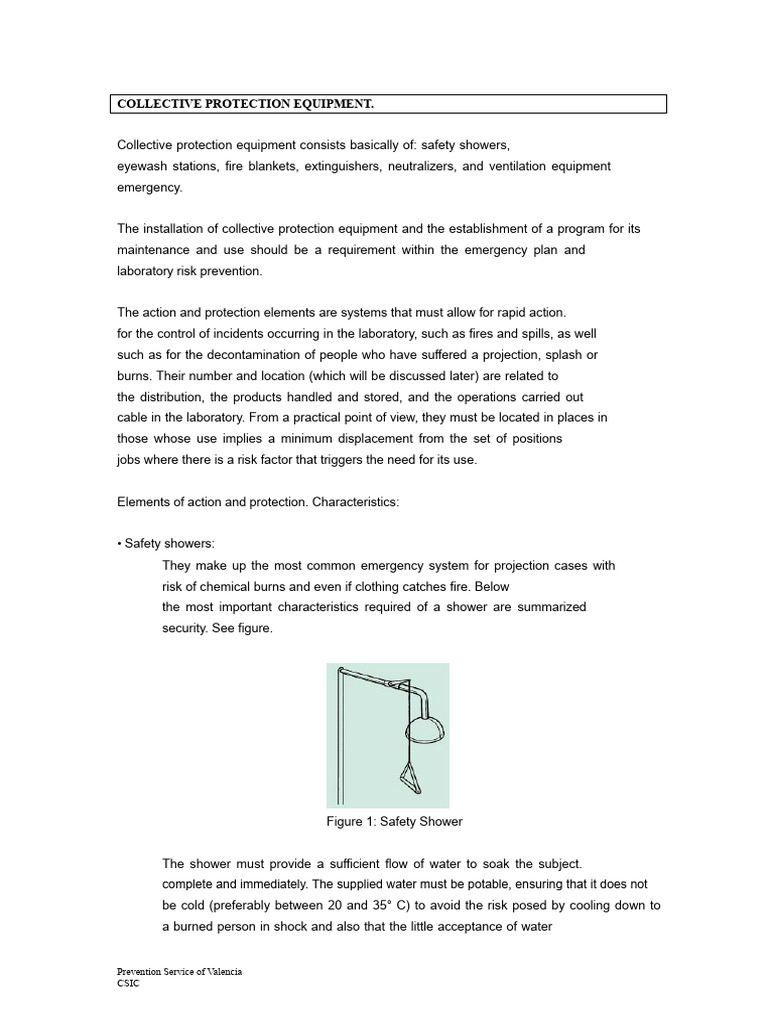 Essential Collective Protection Equipment | PDF | Radioactive ...