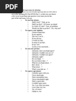 Debate Vocabulary and Expressions Guide | PDF | Epistemology