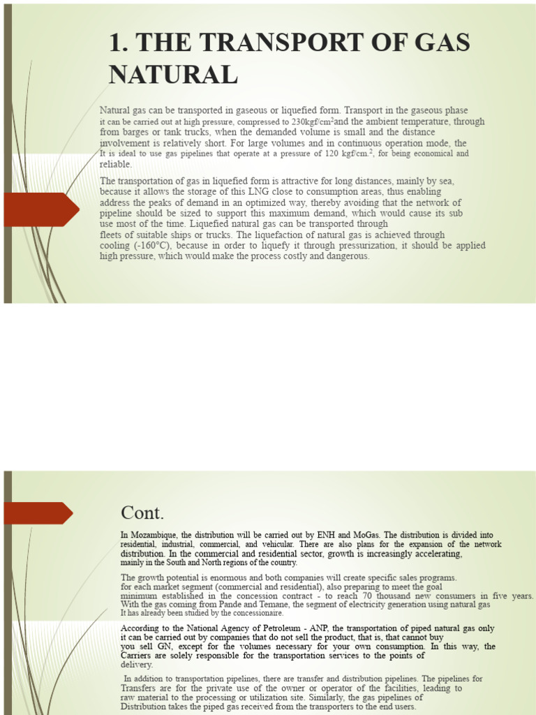 Natural Gas Transportation Methods Explained | PDF | Liquefied Natural ...