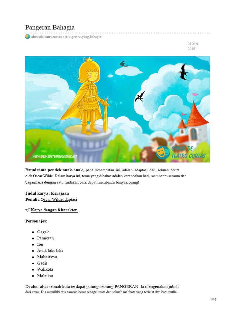 obrasdeteatrocortas.net-El Pangeran Bahagia.pdf | PDF