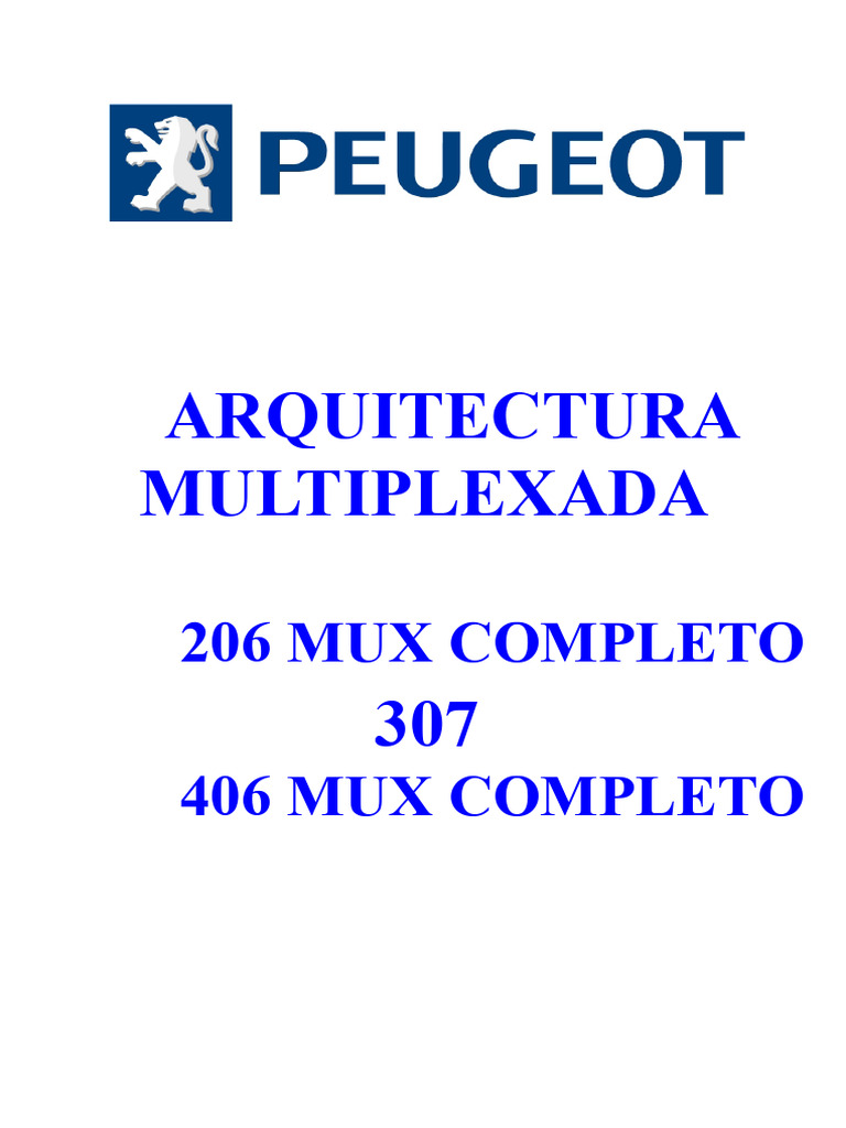 Arquitectura MUX 307 206 406.PDF | PDF | Ingeniería mecánica | Ingenieria Eléctrica
