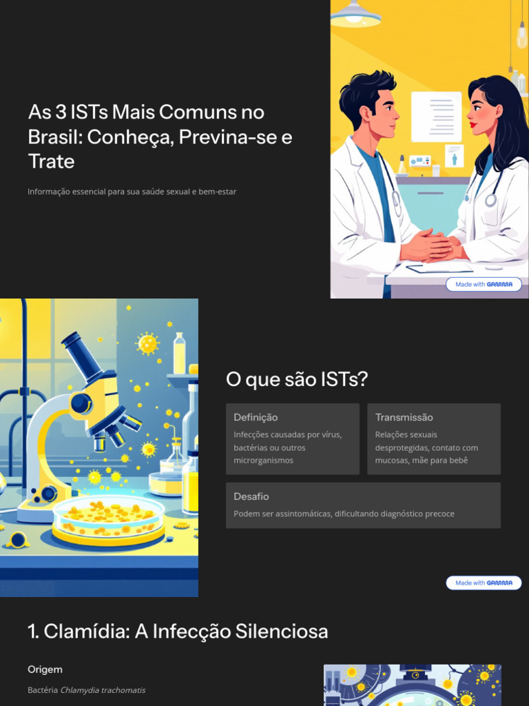 Principais ISTs no Brasil: Sintomas e Prevenção | PDF | Infecção ...
