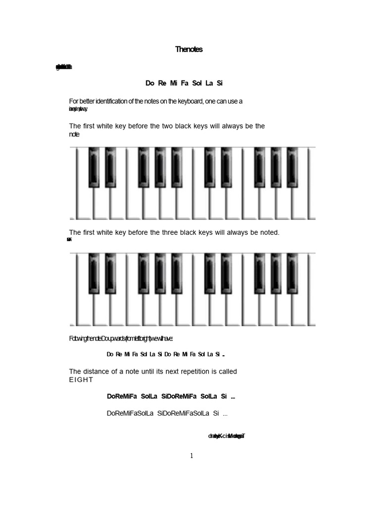 Keyboard Handbook Module I | PDF | Interval (Music) | Scale (Music)