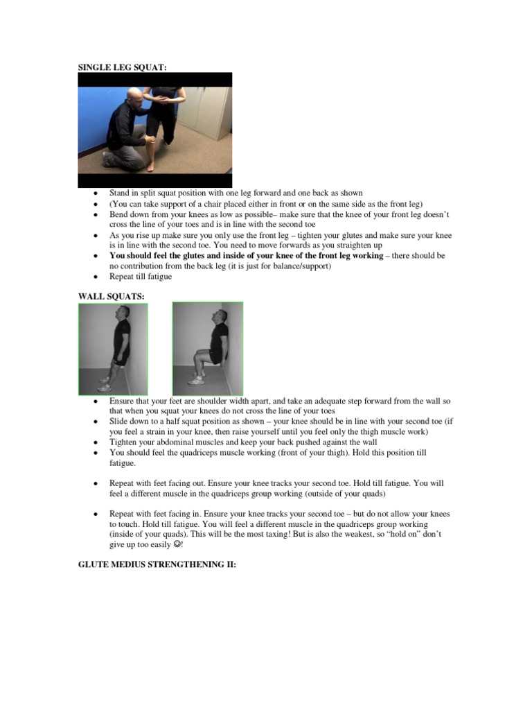 Knee Exercises | PDF | Knee | Musculoskeletal System