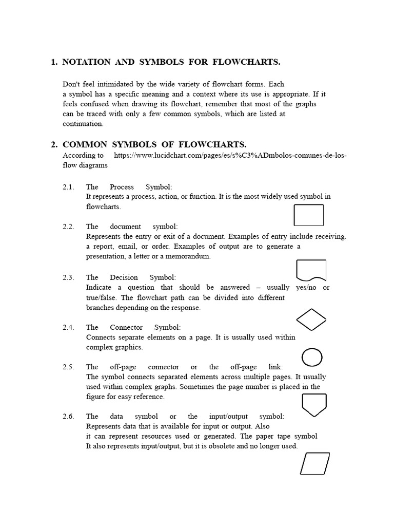 Flowchart Symbols and Their Meanings | PDF | Computer Data Storage ...