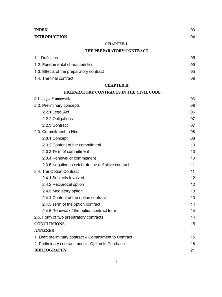 Preliminary Contracts - Peru | PDF | Option (Finance) | Conveyancing