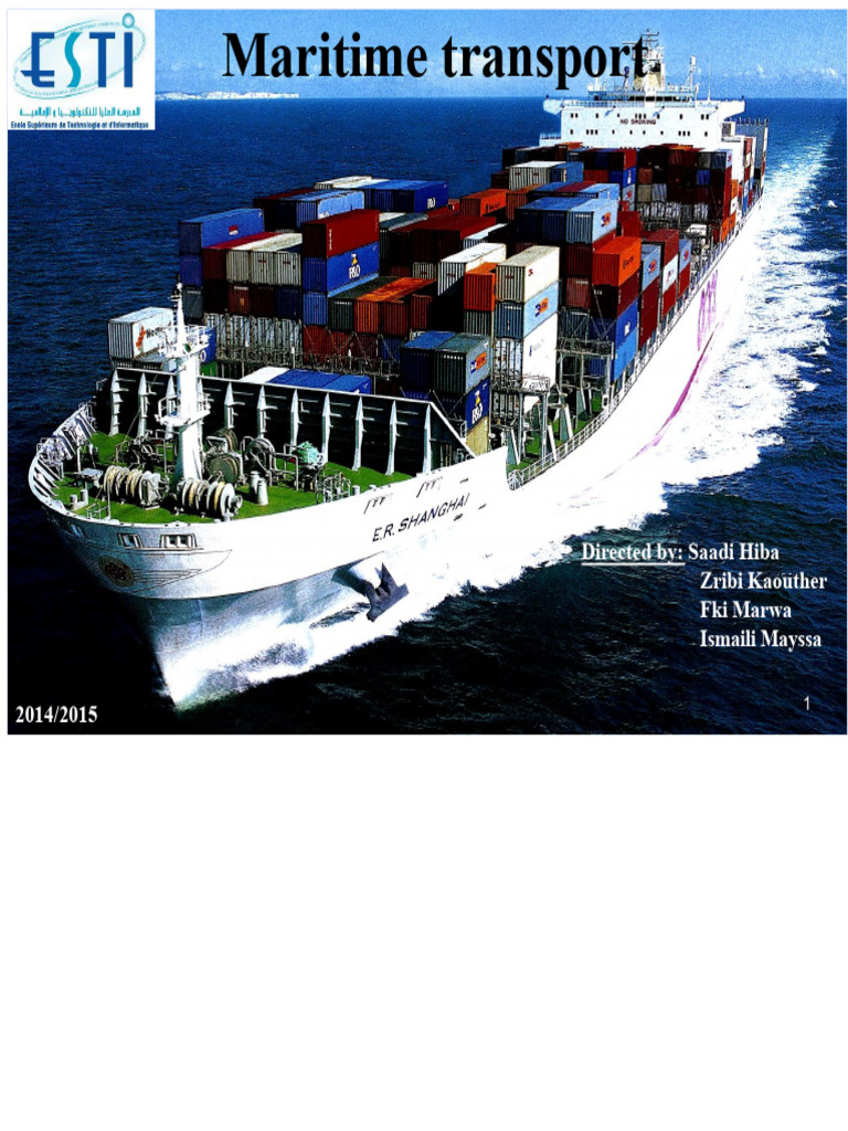 Maritime Transport | PDF | Ships | Cargo