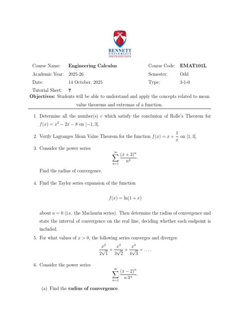 Tutorial 7 | PDF