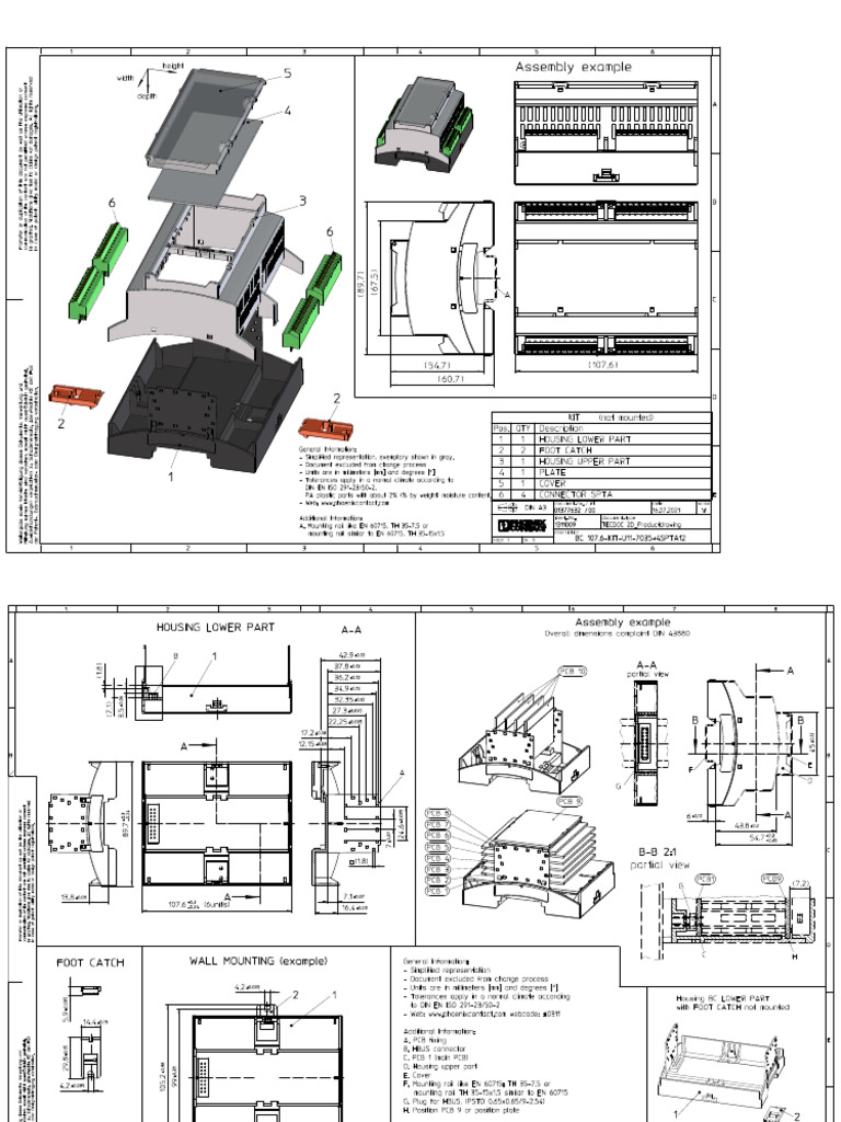 PXC - 1311009 - 03 - 00 - BC 107 6 KIT U11 7035 4SPTA12 - 2D | PDF