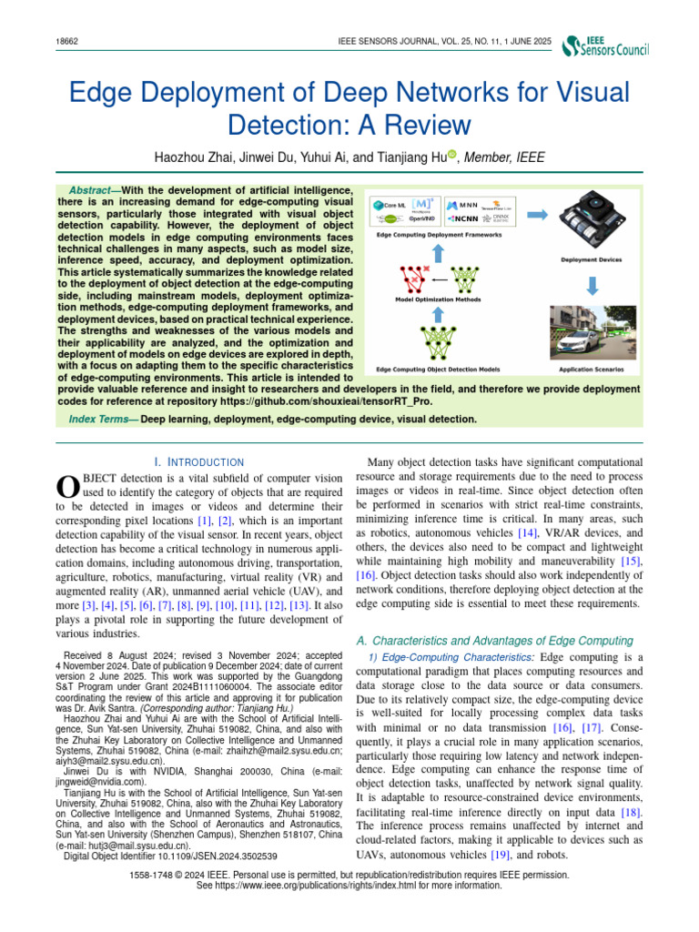 Edge Deployment of Deep Networks Review | PDF | Deep Learning ...