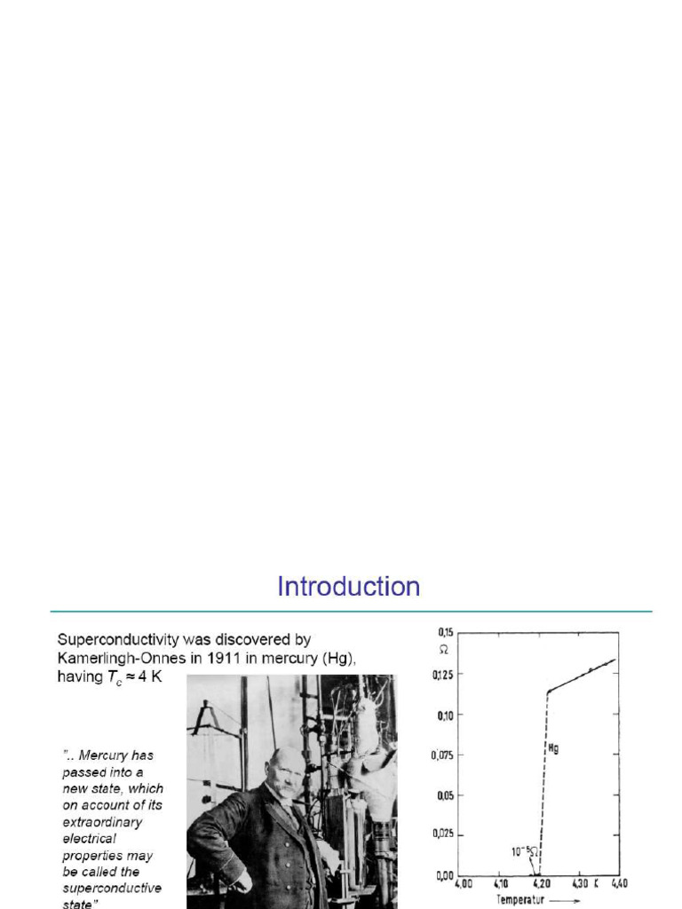 Superconductivity (Introduction) | PDF | Superconductivity | High Temperature Superconductivity