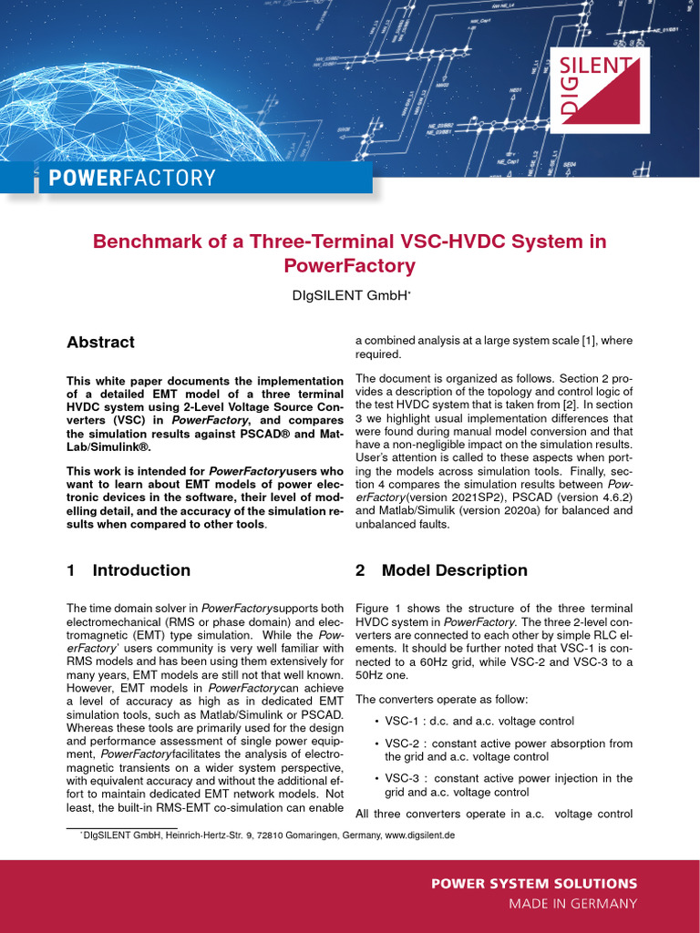 Hvdc Vsc 2l Benchmark | PDF | Electrical Engineering | Electricity