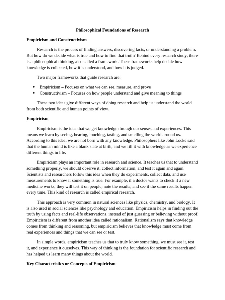 Unit 1 4 Research Psychology | PDF | Constructivism (Philosophy Of ...