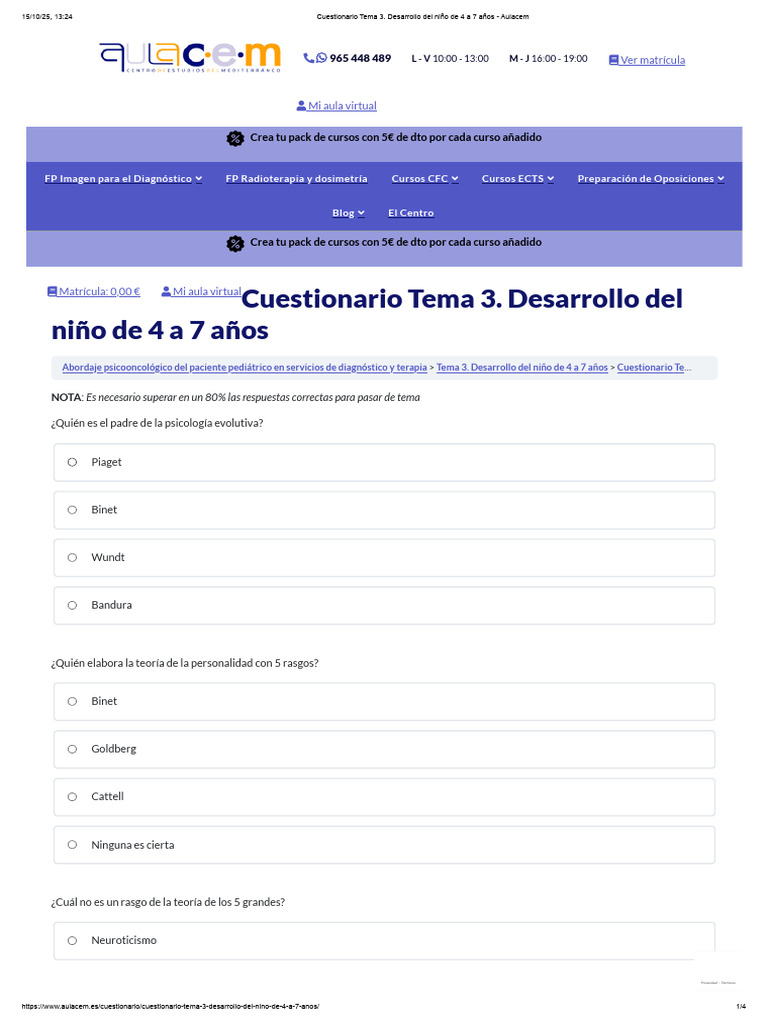 Cuestionario Tema 3 | PDF | Conceptos psicologicos | Ciencias del comportamiento