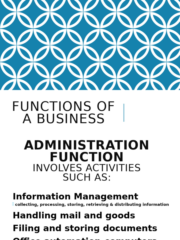 Key Functions of Business Operations | PDF | Advertising | Capital ...