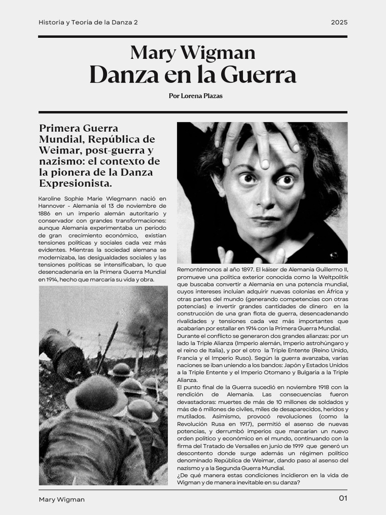 Mary Wigman | PDF | imperio Alemán | Expresionismo