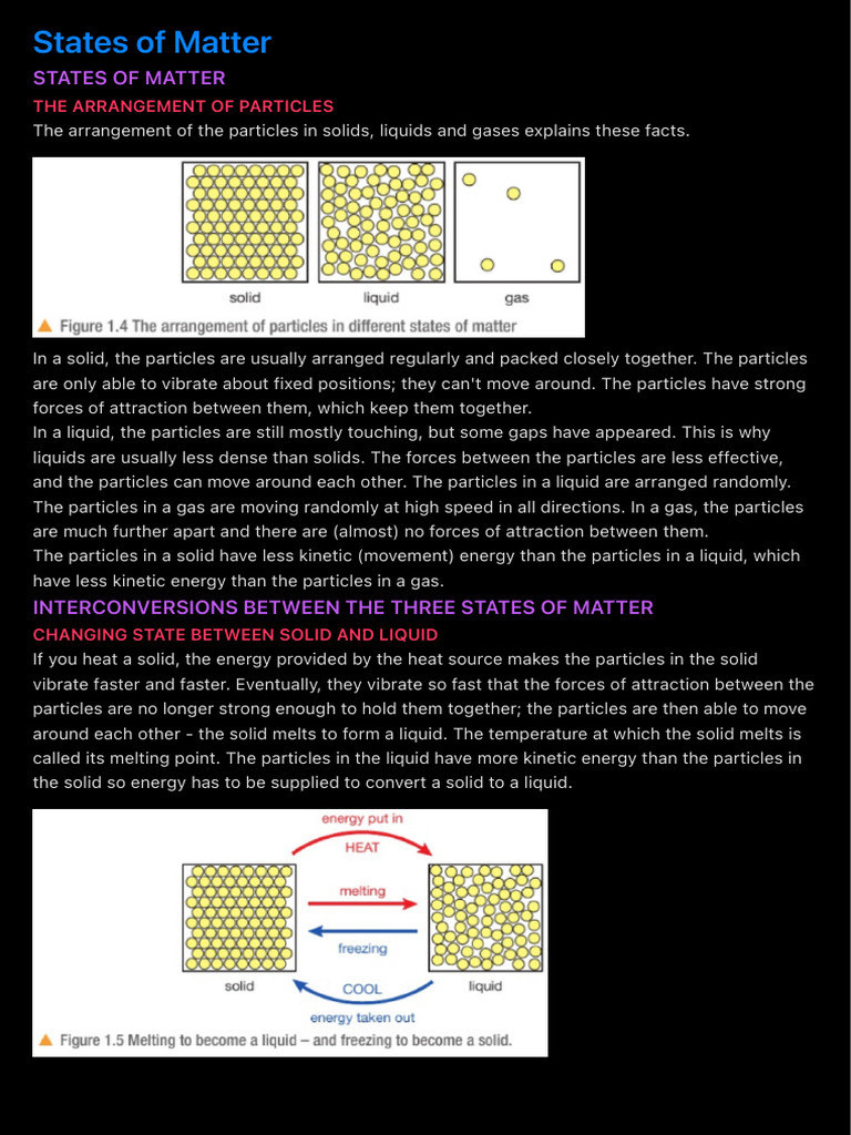 States of Matter | PDF | Chemical Compounds | Liquids