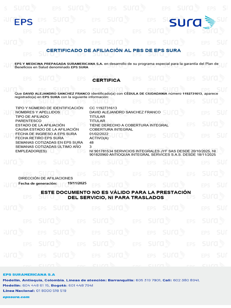 Certificado Afiliacion Pbs 2025-11-19T145304.556 | PDF