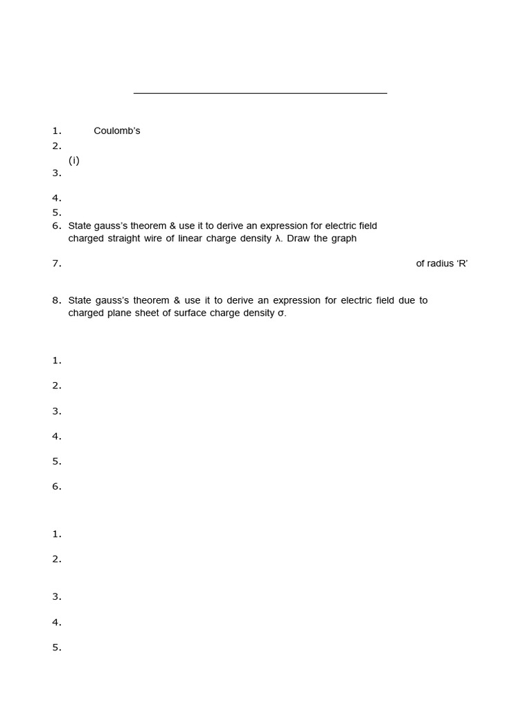 Hy Revision Sheet 2025-26 (Presidium) | PDF | Atoms | Electron