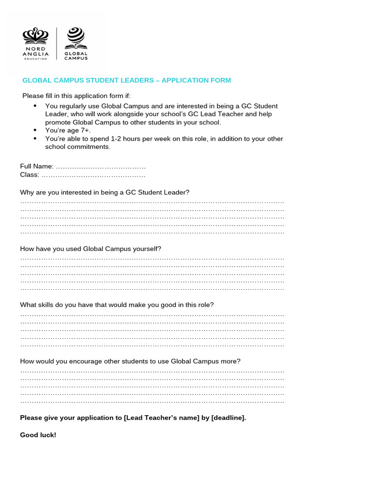 GC Studet Sign | PDF
