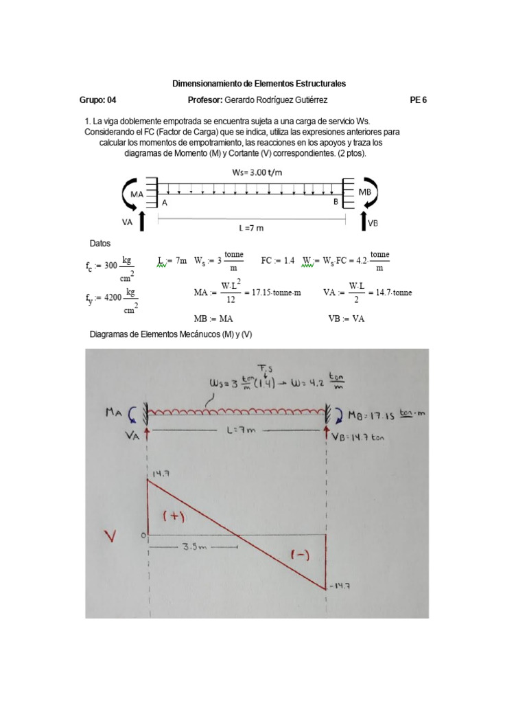 Tarea 6 dimensiona | PDF | Ingeniería estructural | Ingeniería mecánica