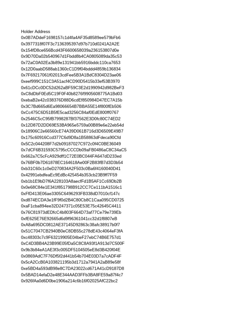 Opensea Snapshot List | PDF