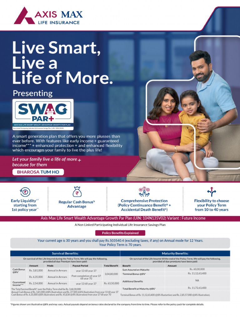 Axis Max Life Insurance Savings Plan | PDF | Life Insurance | Insurance