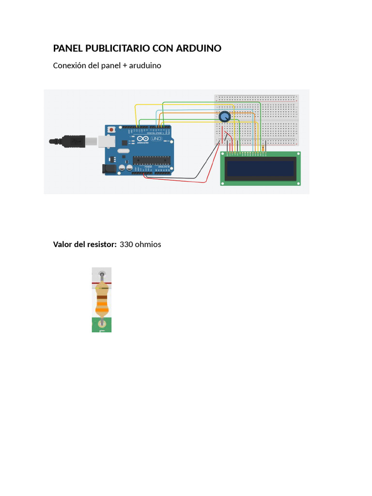 Tarea Panel Arduino | PDF