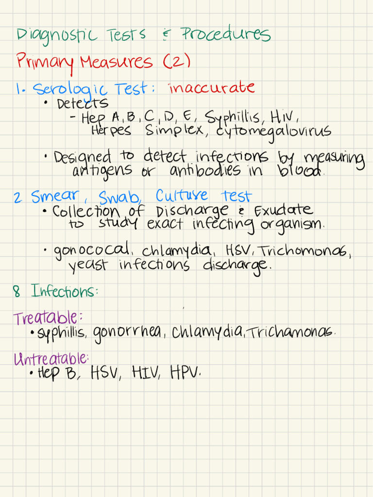 STI Quiz Notes. | PDF | Sexually Transmitted Infection | Infection