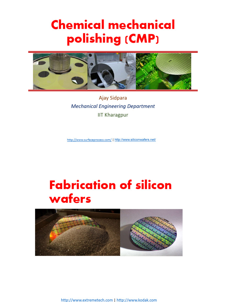 Chemical Mechanical Polishing (CMP) | PDF | Silicon | Silicon Dioxide