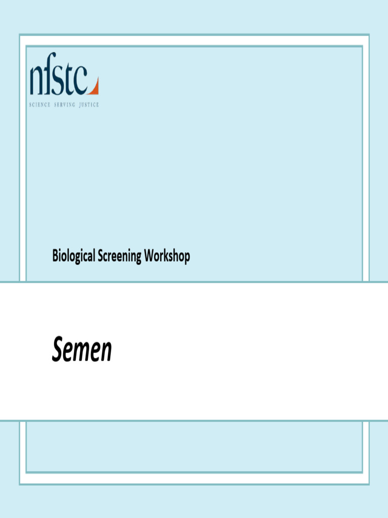 03 BioScreening Semen 012010 CBS JMS | PDF | Staining | Prostate ...